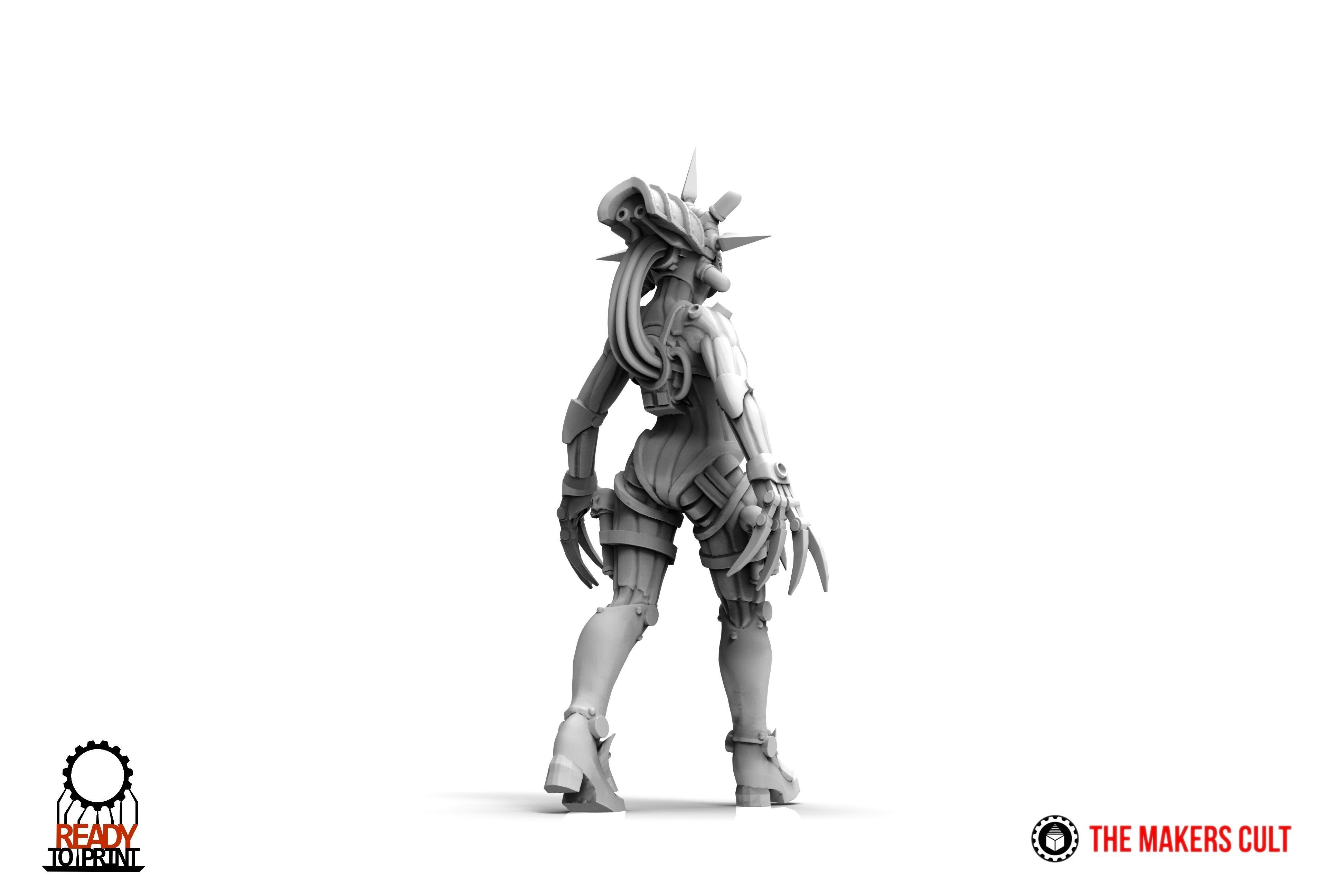 Dark Techno - Arcanus Assassin 3D model 3D printable | CGTrader