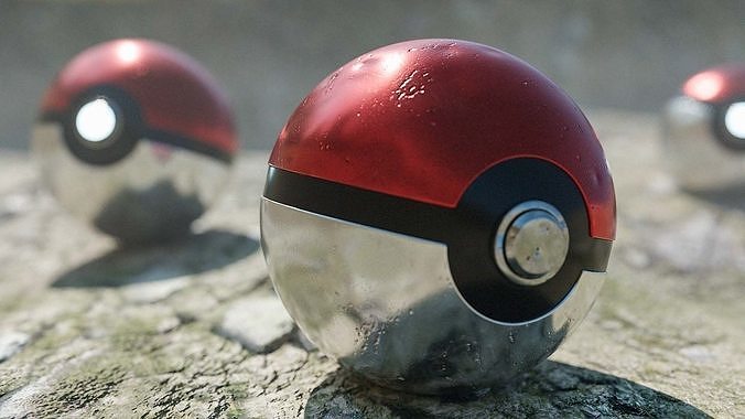 Realistic Pokeball 3D model | CGTrader