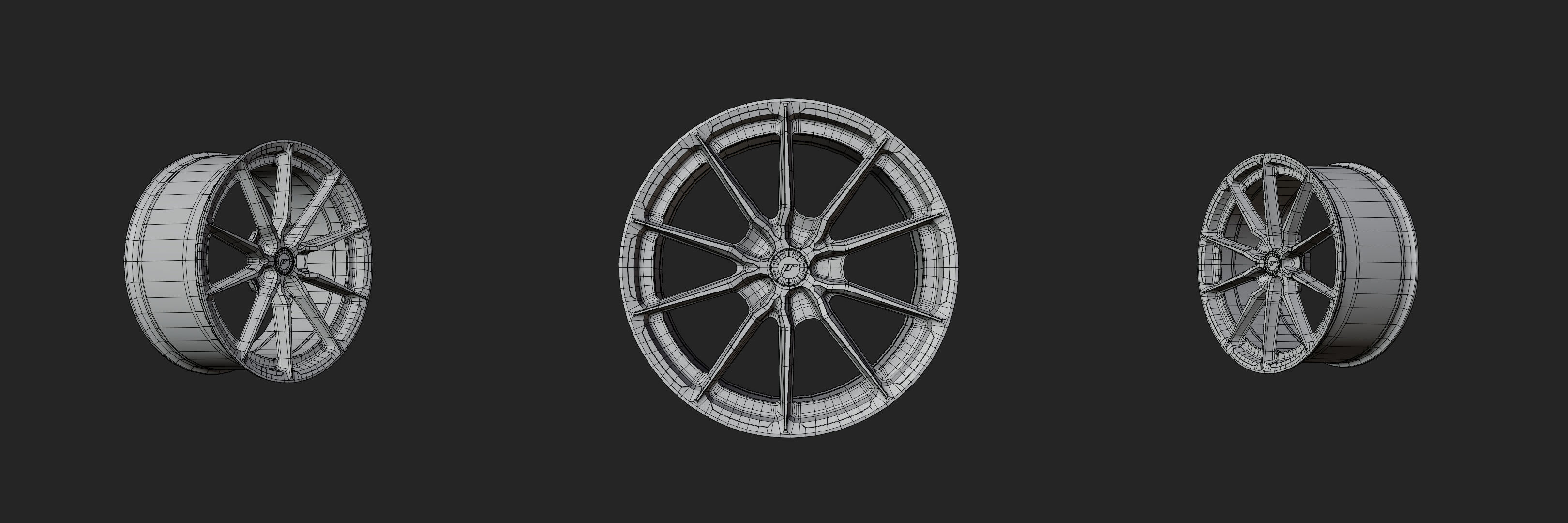 3D model Japan Racing JR37 - Rims VR / AR / low-poly | CGTrader