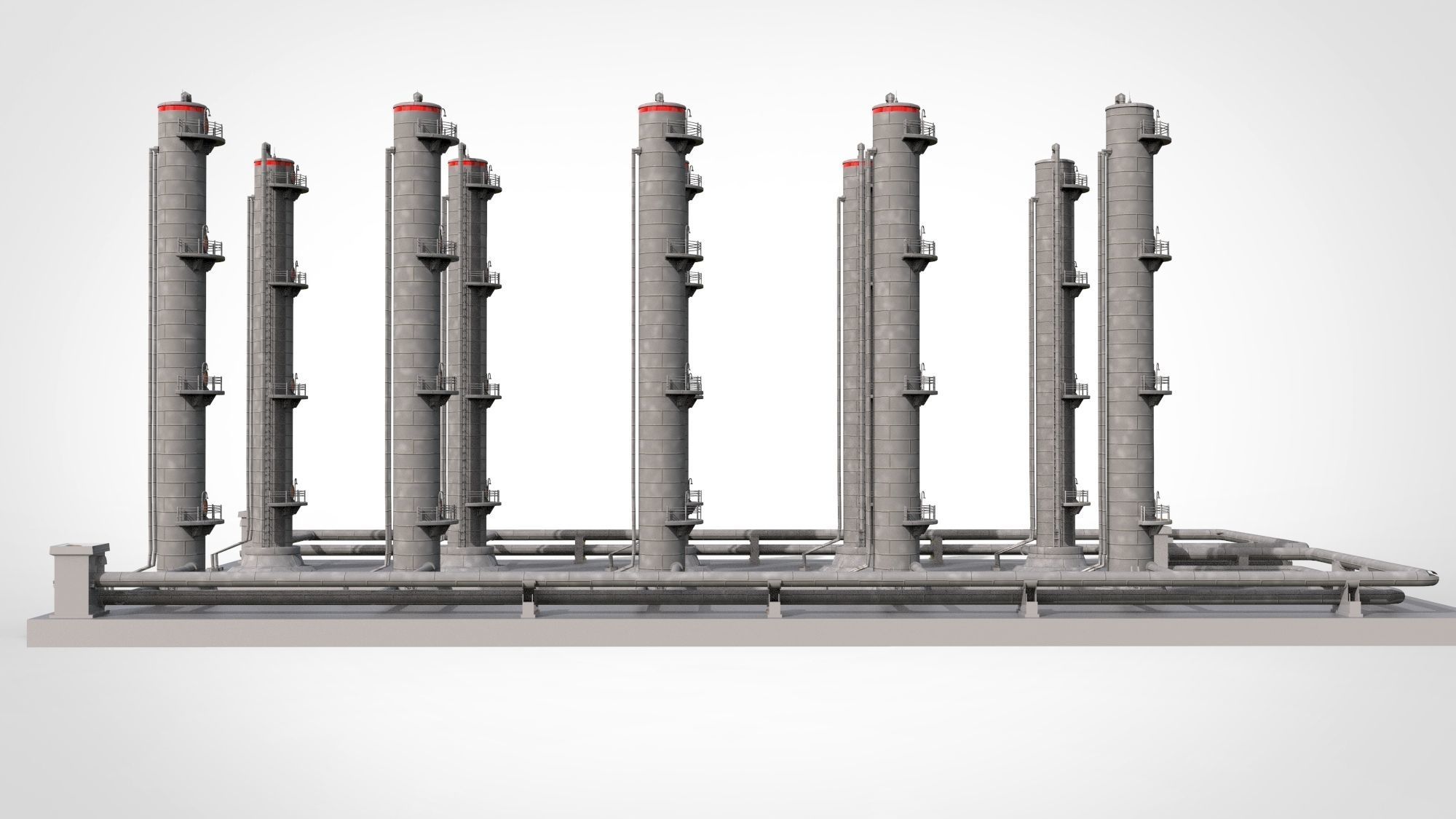 Industrial towers 3D model | CGTrader