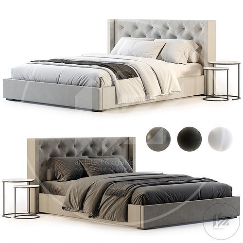 Rh Mdena Diamond Bed 3D model | CGTrader