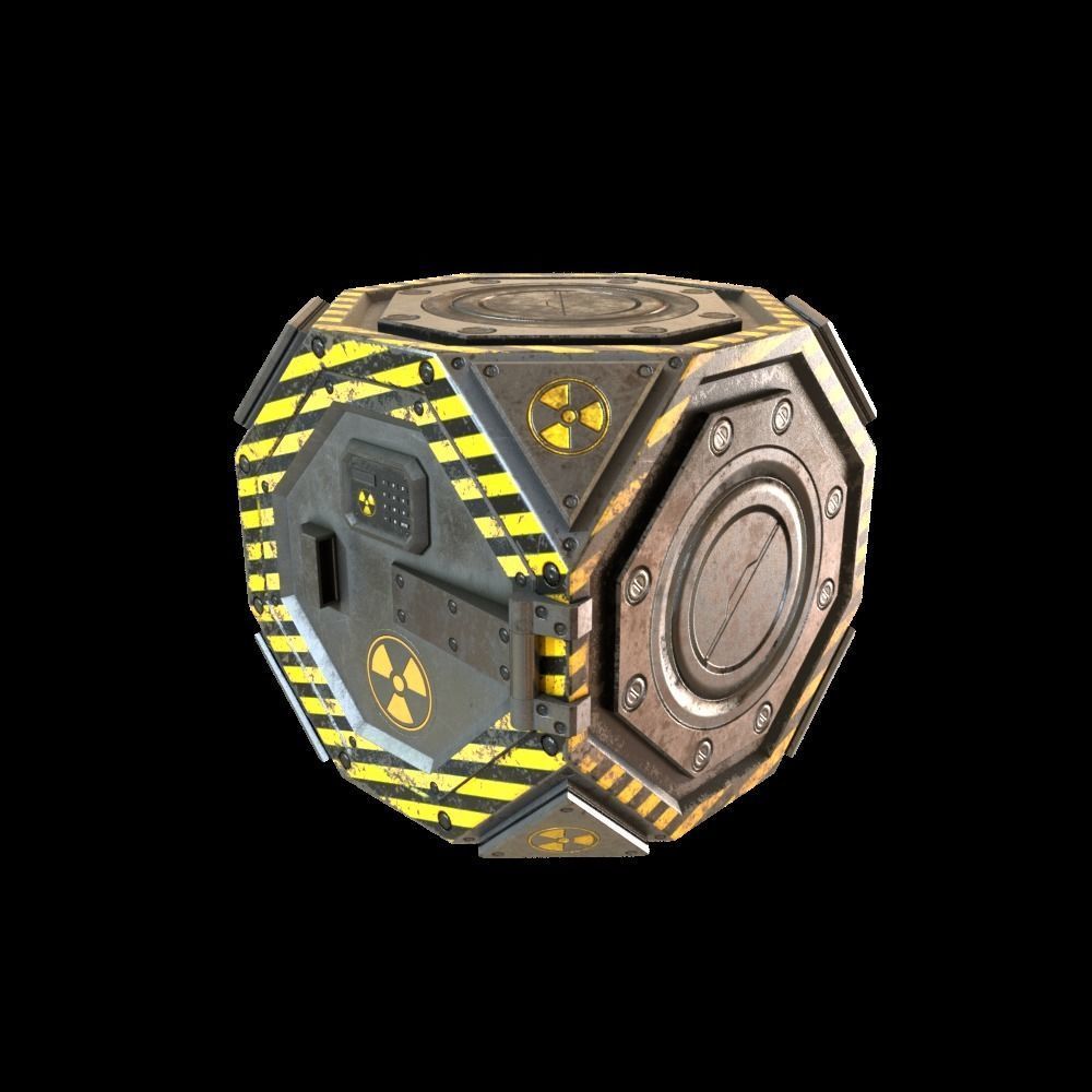 Radioactive capsule 3D model | CGTrader