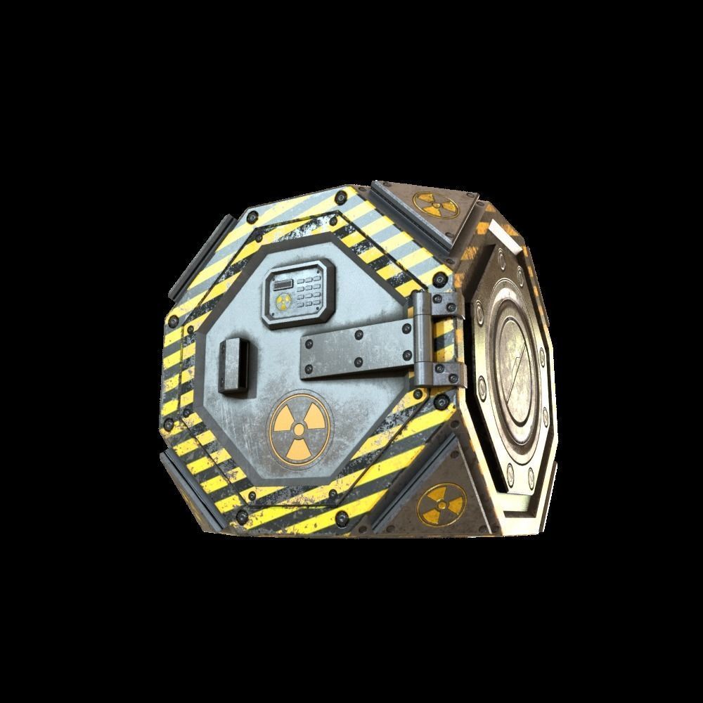 Radioactive capsule 3D model | CGTrader