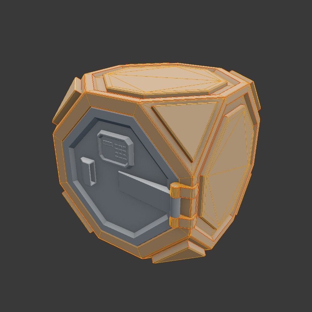 Radioactive capsule 3D model | CGTrader