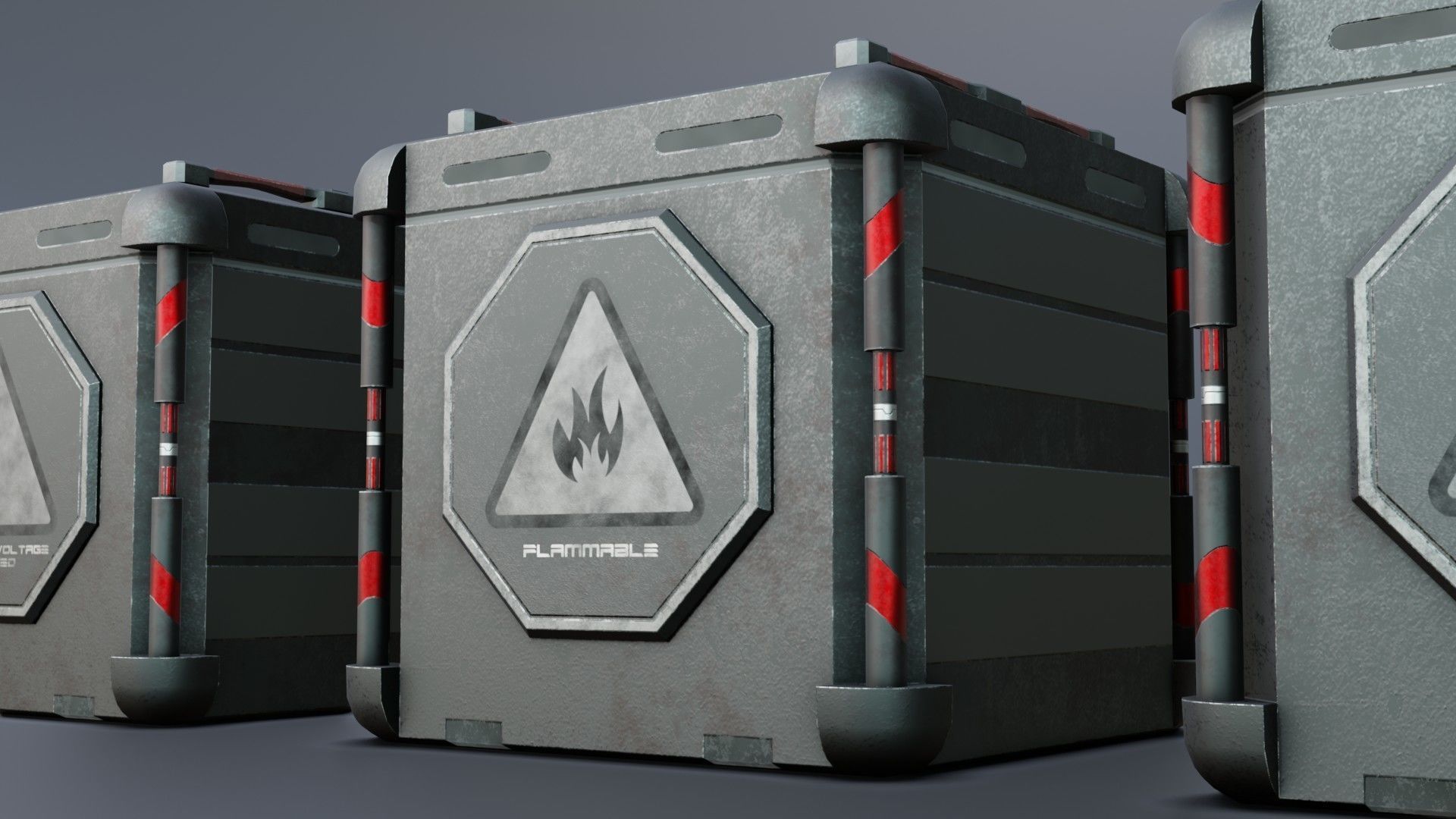 3D model Sci-fi Crates VR / AR / low-poly | CGTrader