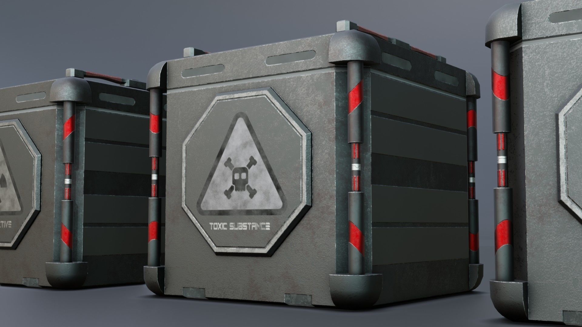 3D model Sci-fi Crates VR / AR / low-poly | CGTrader