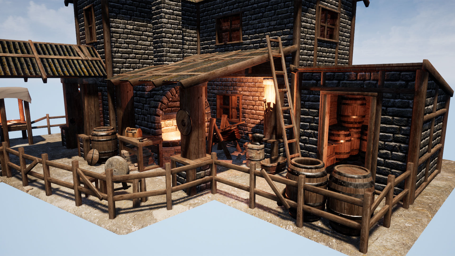 3D model Medieval forge VR / AR / low-poly | CGTrader