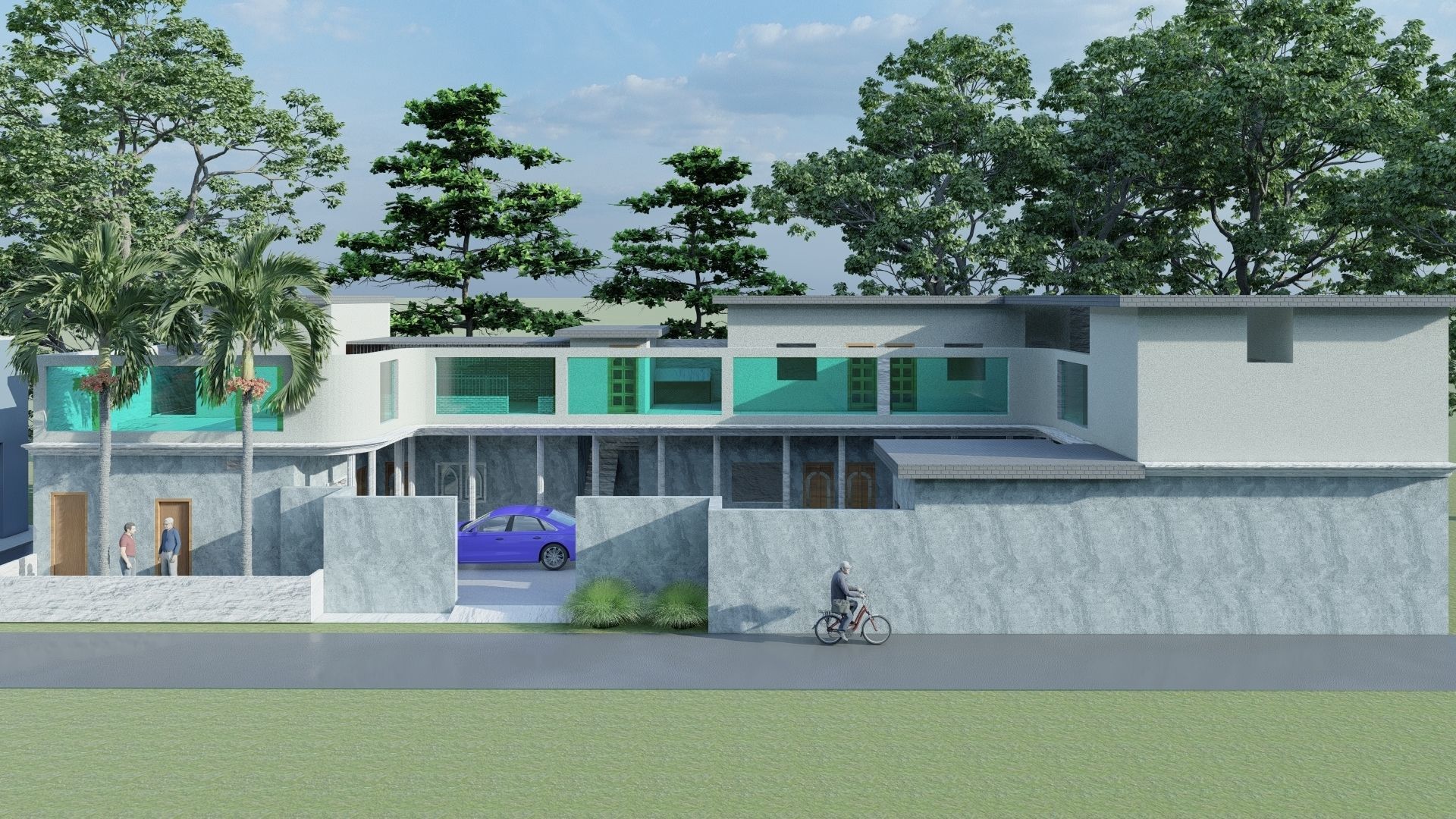 Modern House Design 3D model 3D printable | CGTrader