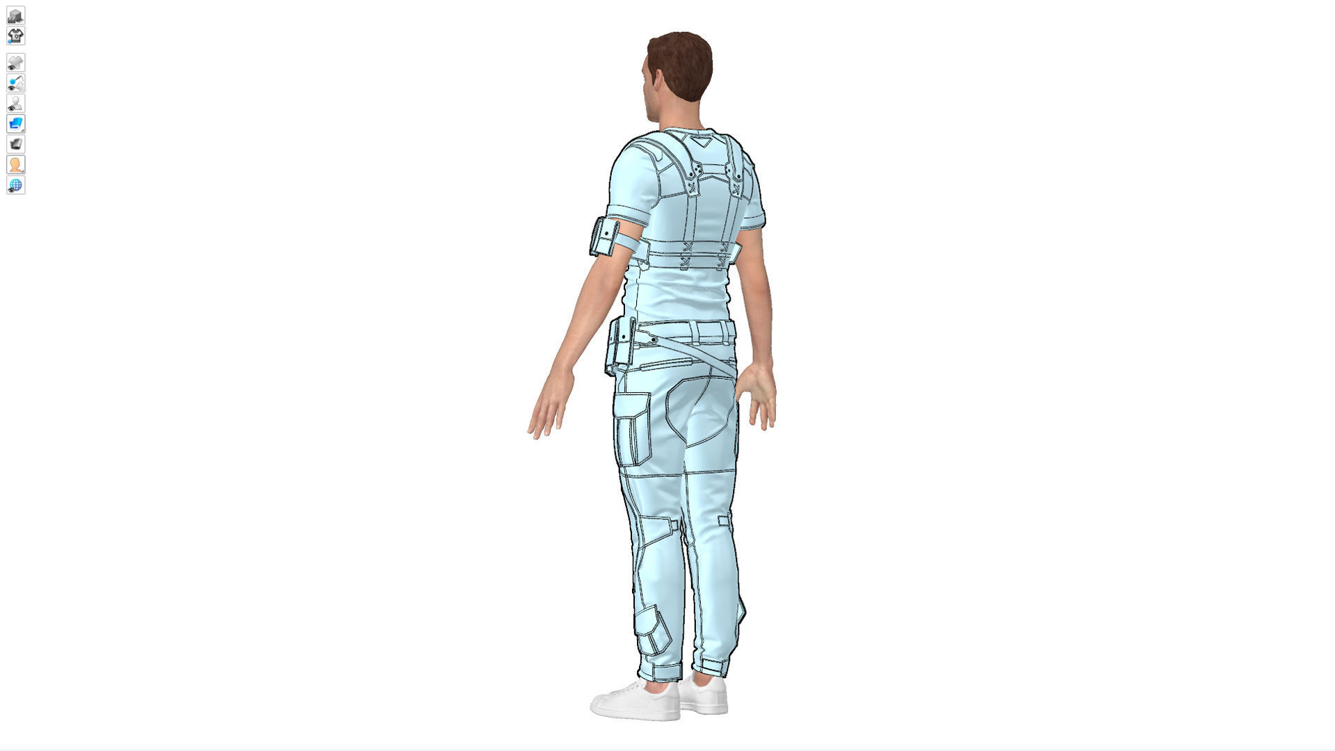 Male tactical outfit Rig Military Soldier Pants Pouch Equipment 3D ...