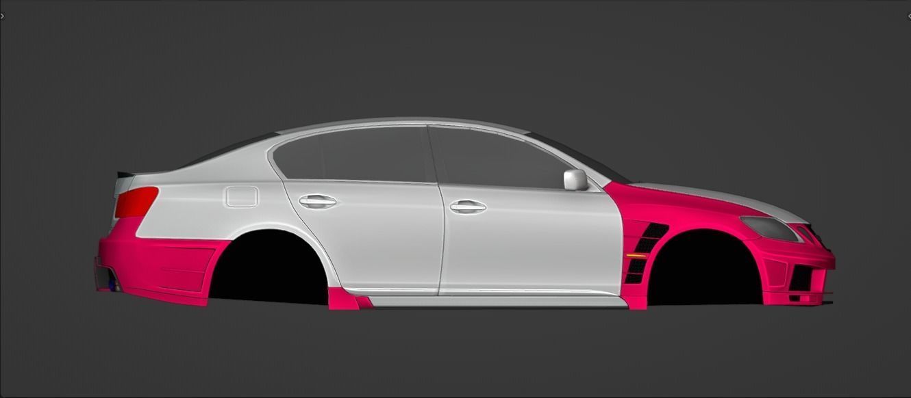 Lexus GS430 Final Konnexion Body Kit 3D model | CGTrader