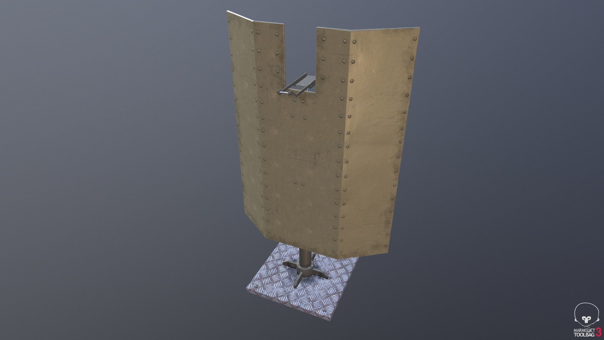 3D model Gun shield VR / AR / low-poly | CGTrader