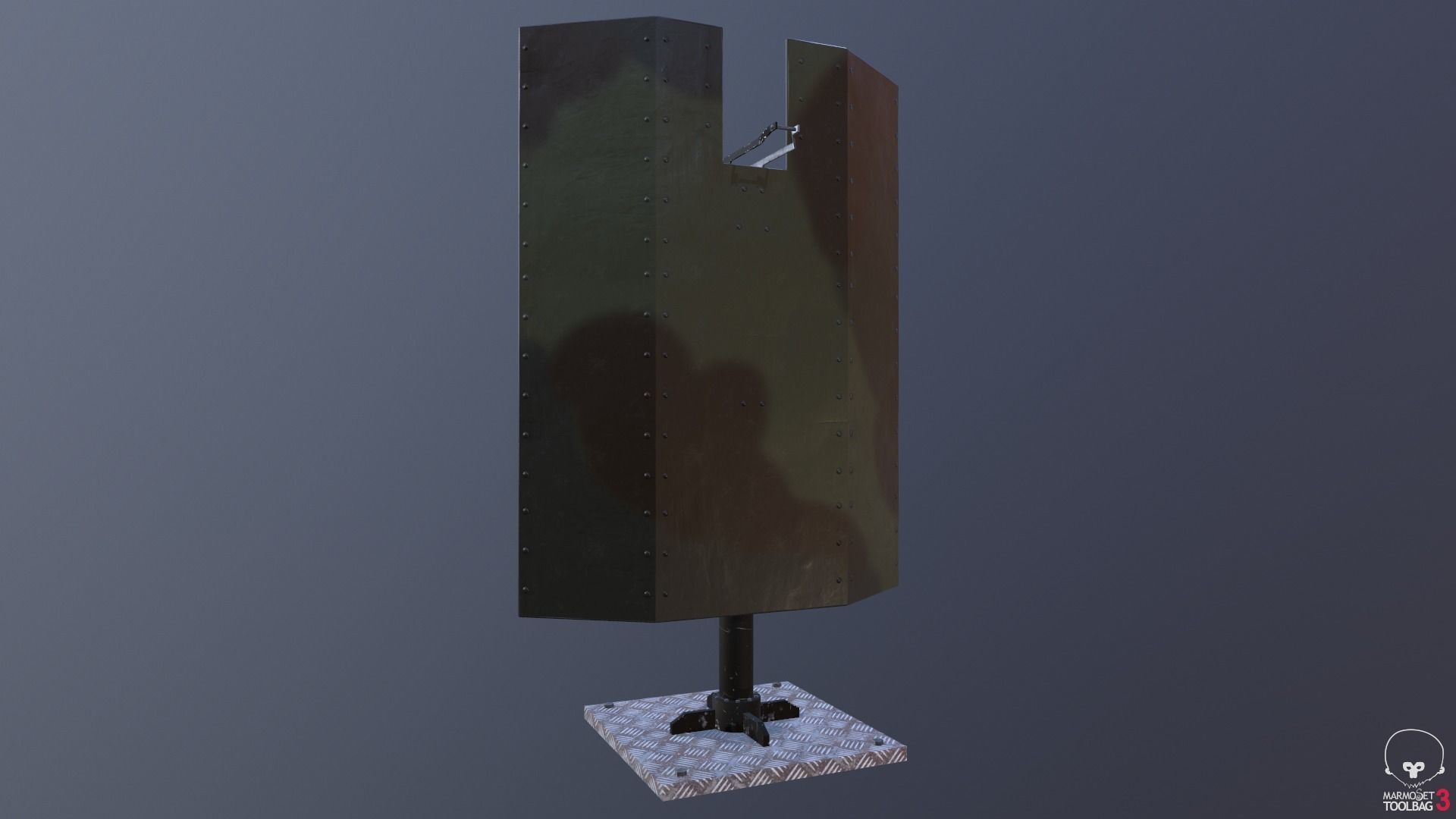 3D model Gun shield VR / AR / low-poly | CGTrader