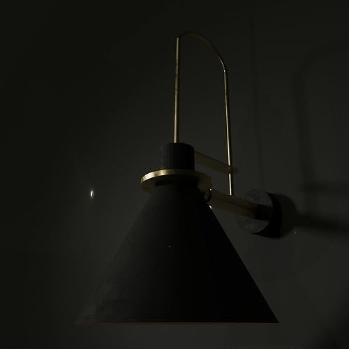 Modern Clarion Wall Lamp 3D model free 3D model | CGTrader