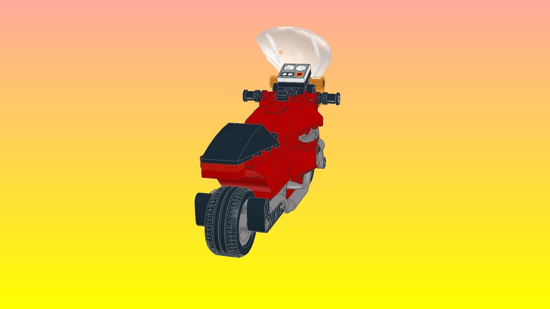 Lego Bike Model 403 3D model | CGTrader