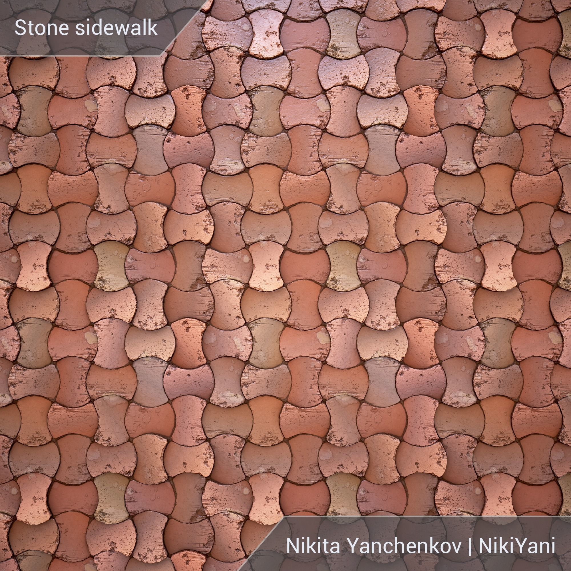 Stone sidewalk Texture | CGTrader
