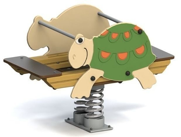 Playground element - Rocking Turtle - 6118 3D model | CGTrader