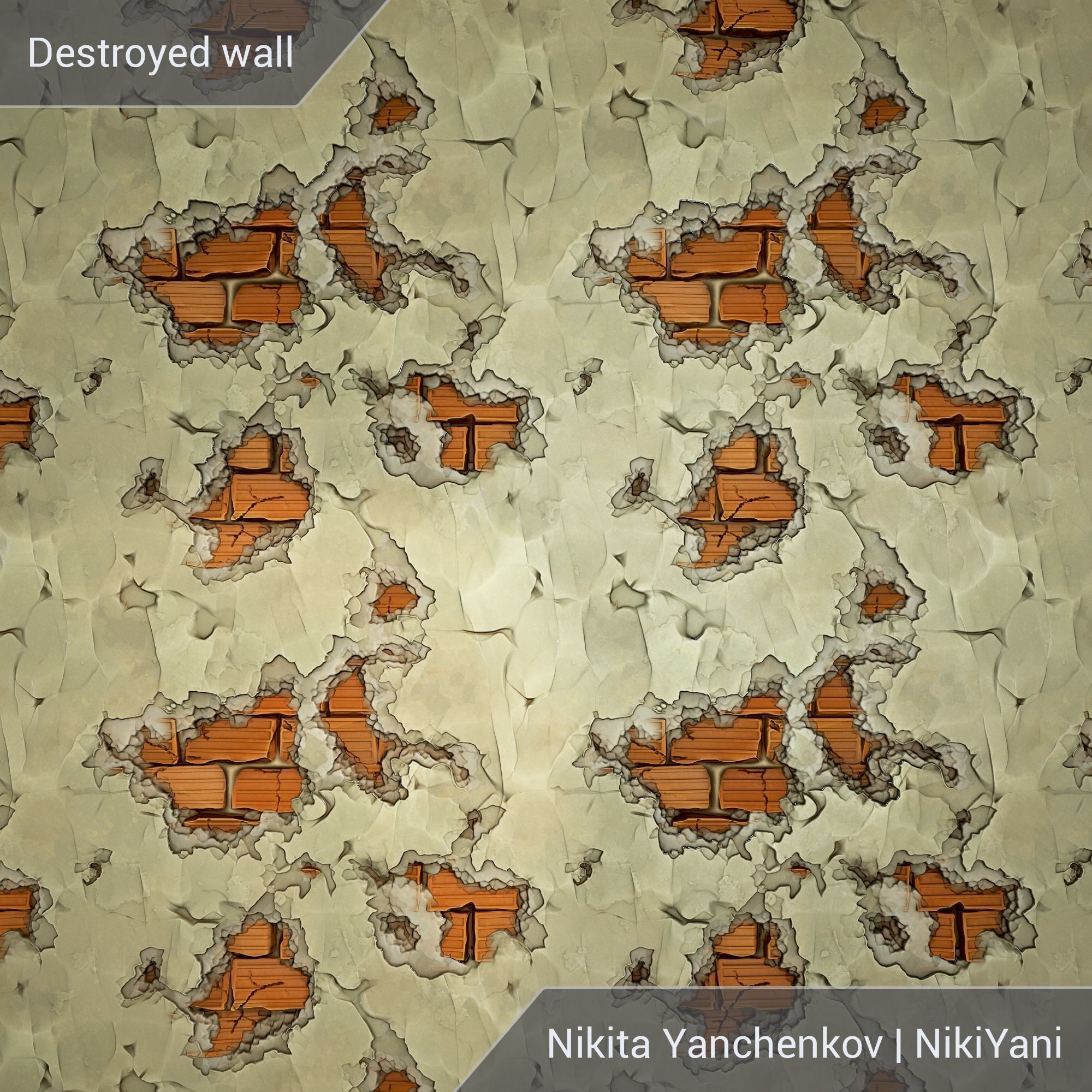 Destroyed wall Texture | CGTrader