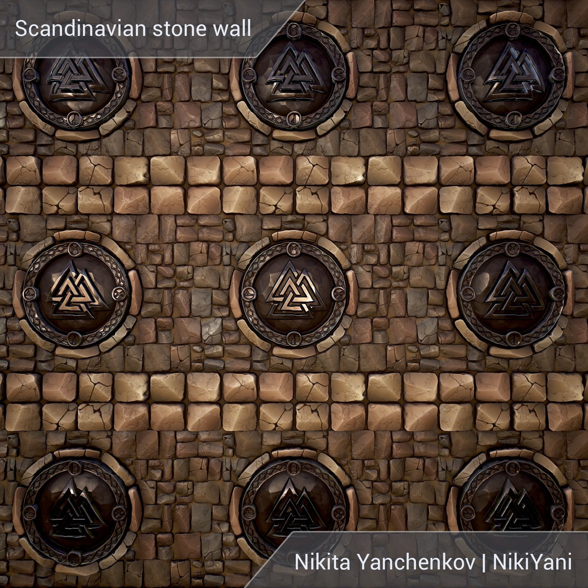 Scandinavian stone wall Texture | CGTrader