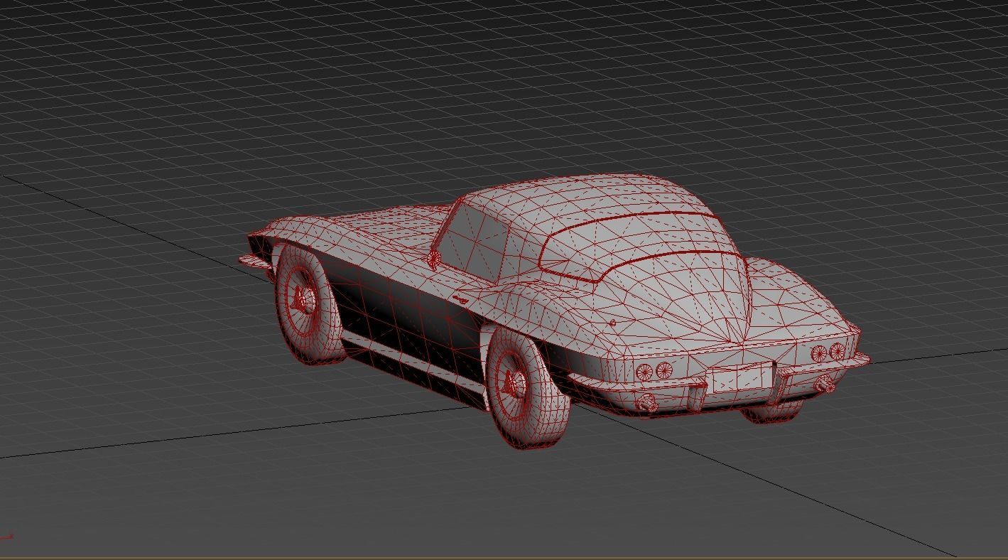 3D model Chevrolet Corvette Stingray 1964 VR / AR / low-poly | CGTrader