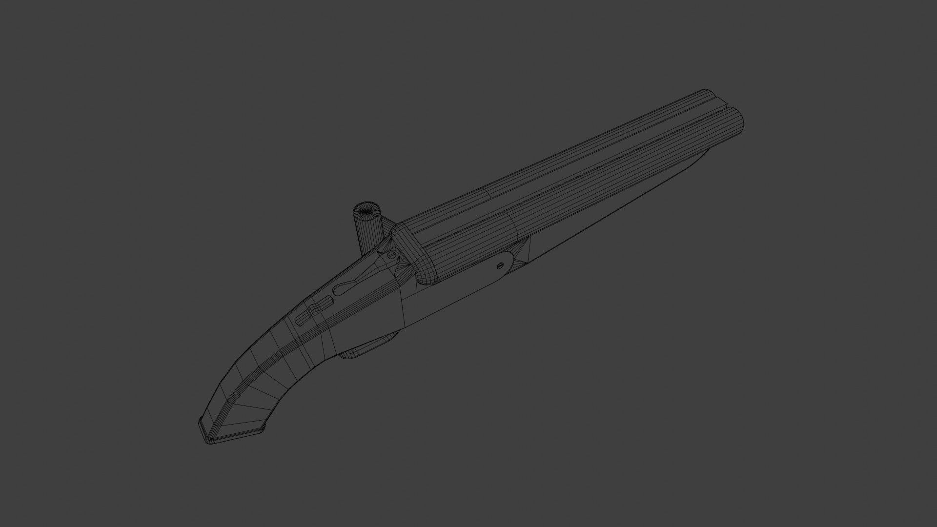 3D model Short Double Barrel VR / AR / low-poly | CGTrader