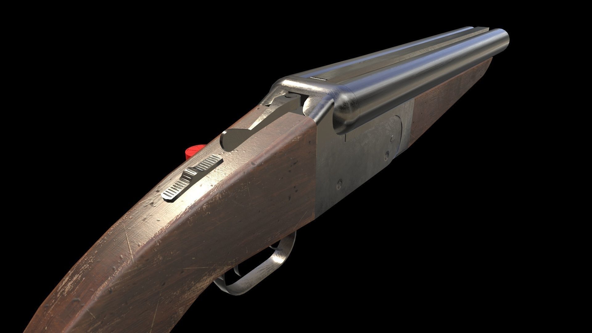 3D model Short Double Barrel VR / AR / low-poly | CGTrader