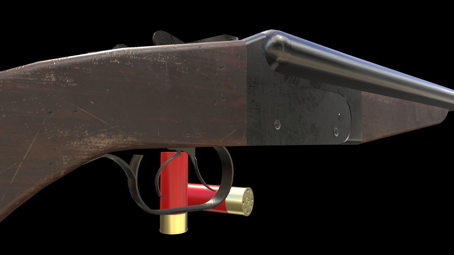 3D model Short Double Barrel VR / AR / low-poly | CGTrader
