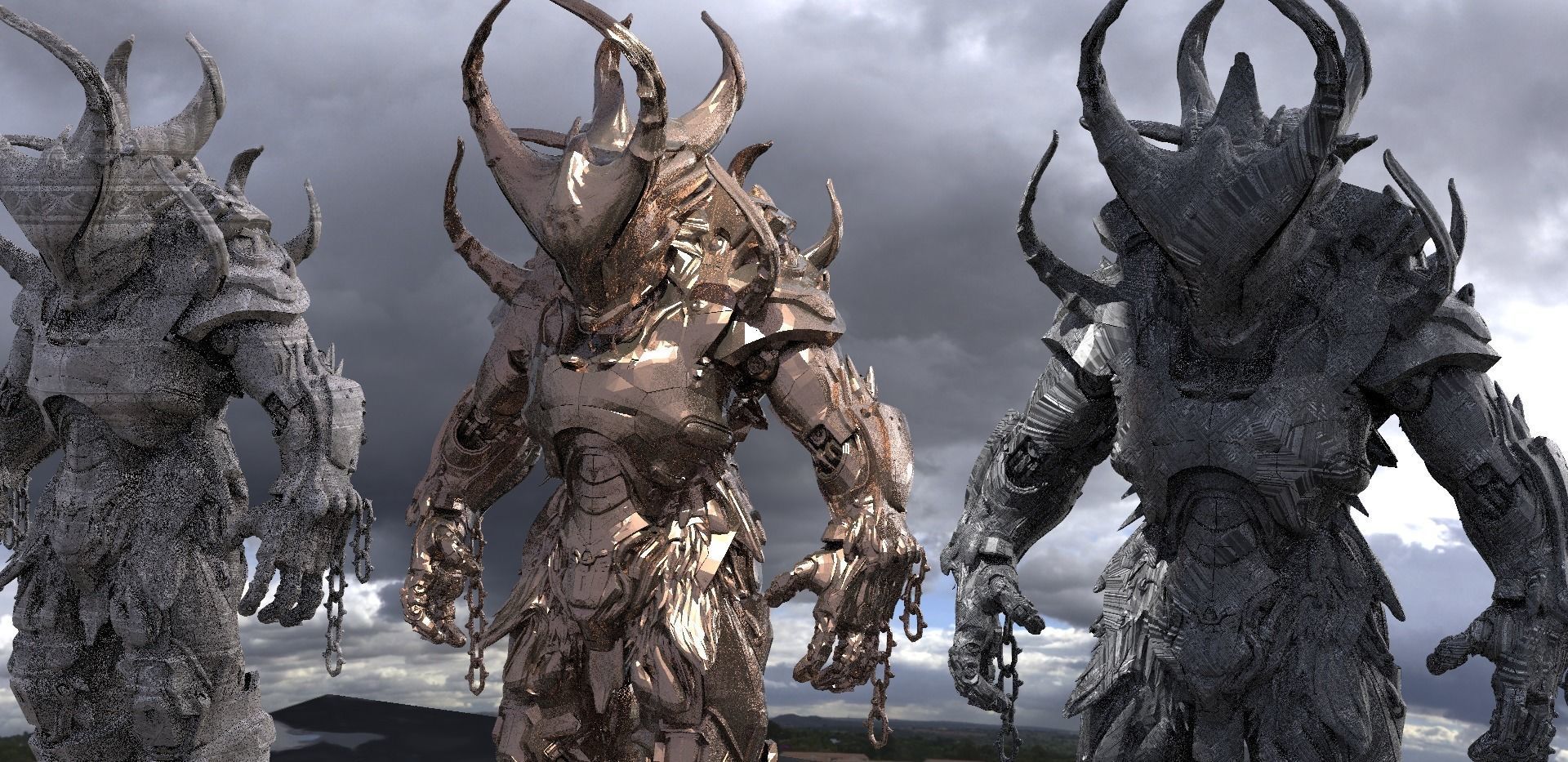 Minotaur sci fi design 3D model | CGTrader