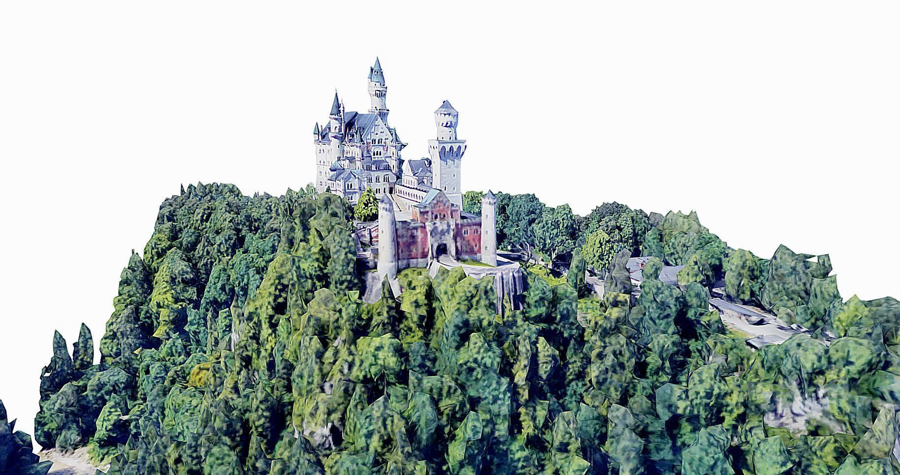 3D model Neuschwanstein Castle VR / AR / low-poly | CGTrader