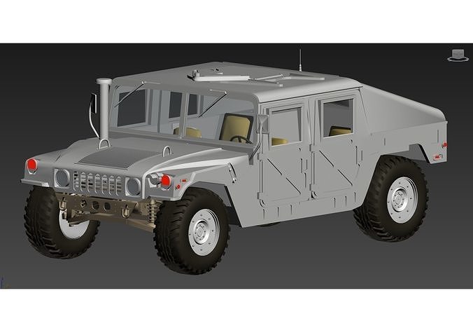 hummer military vehicle free 3D model | CGTrader