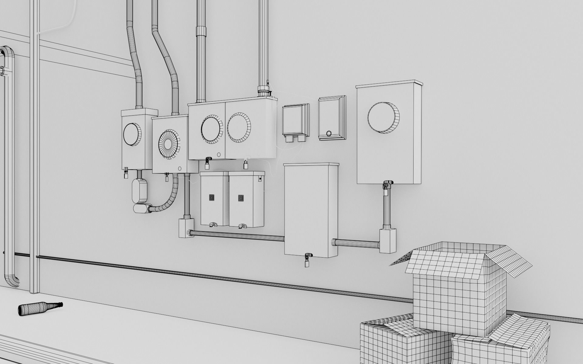 Alley 3d Scene 3D model | CGTrader