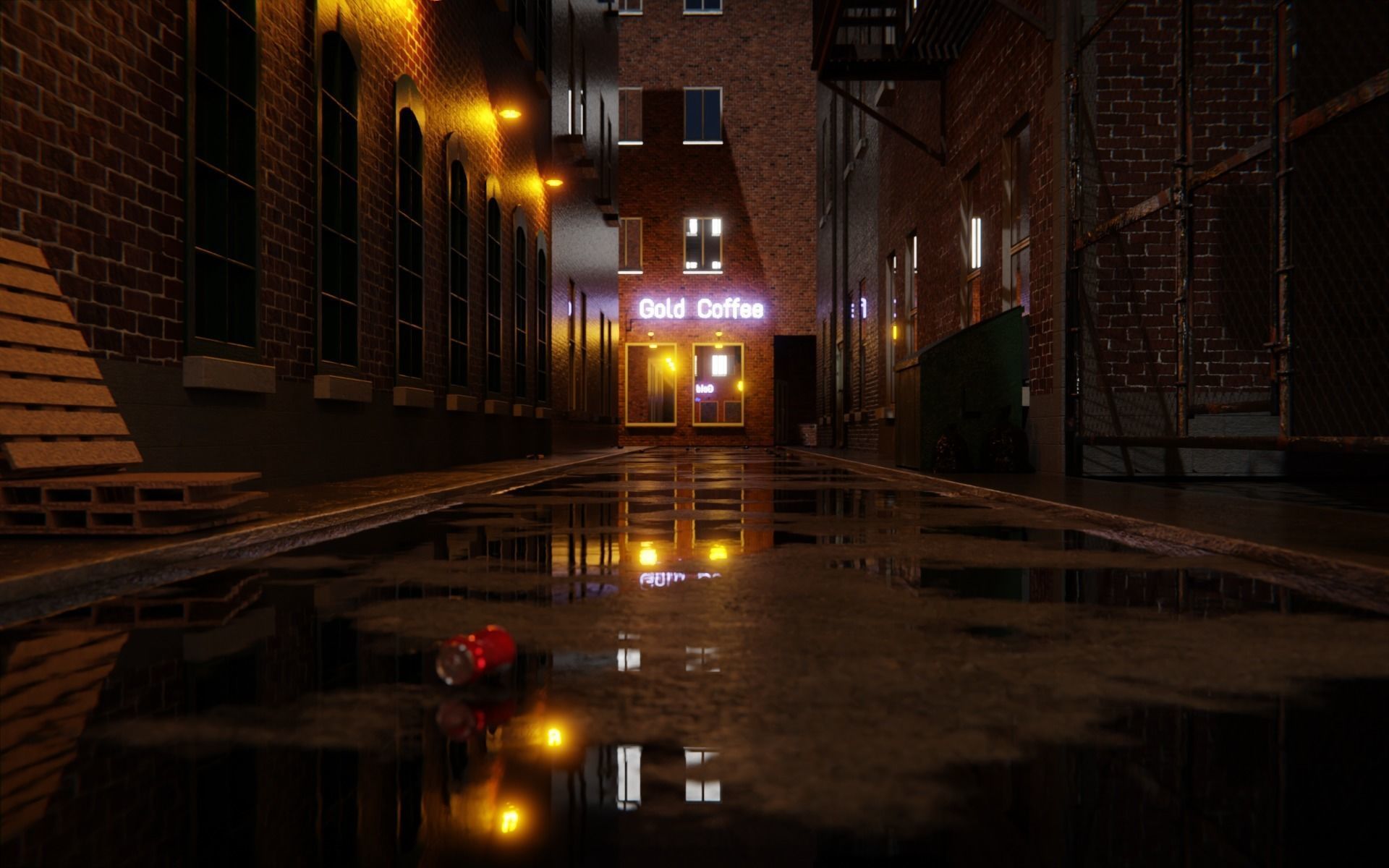 Alley 3d Scene 3D model | CGTrader