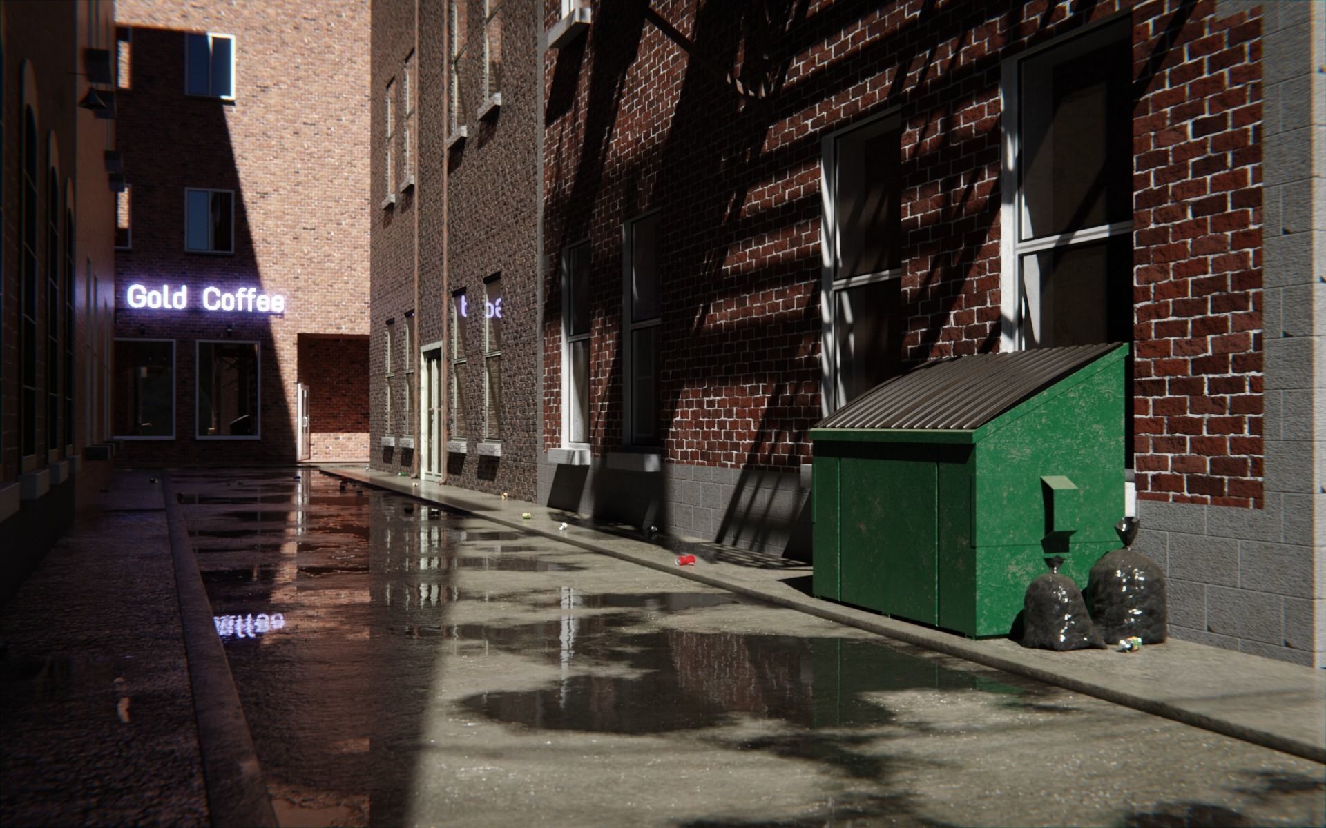 Alley 3d Scene 3D model | CGTrader
