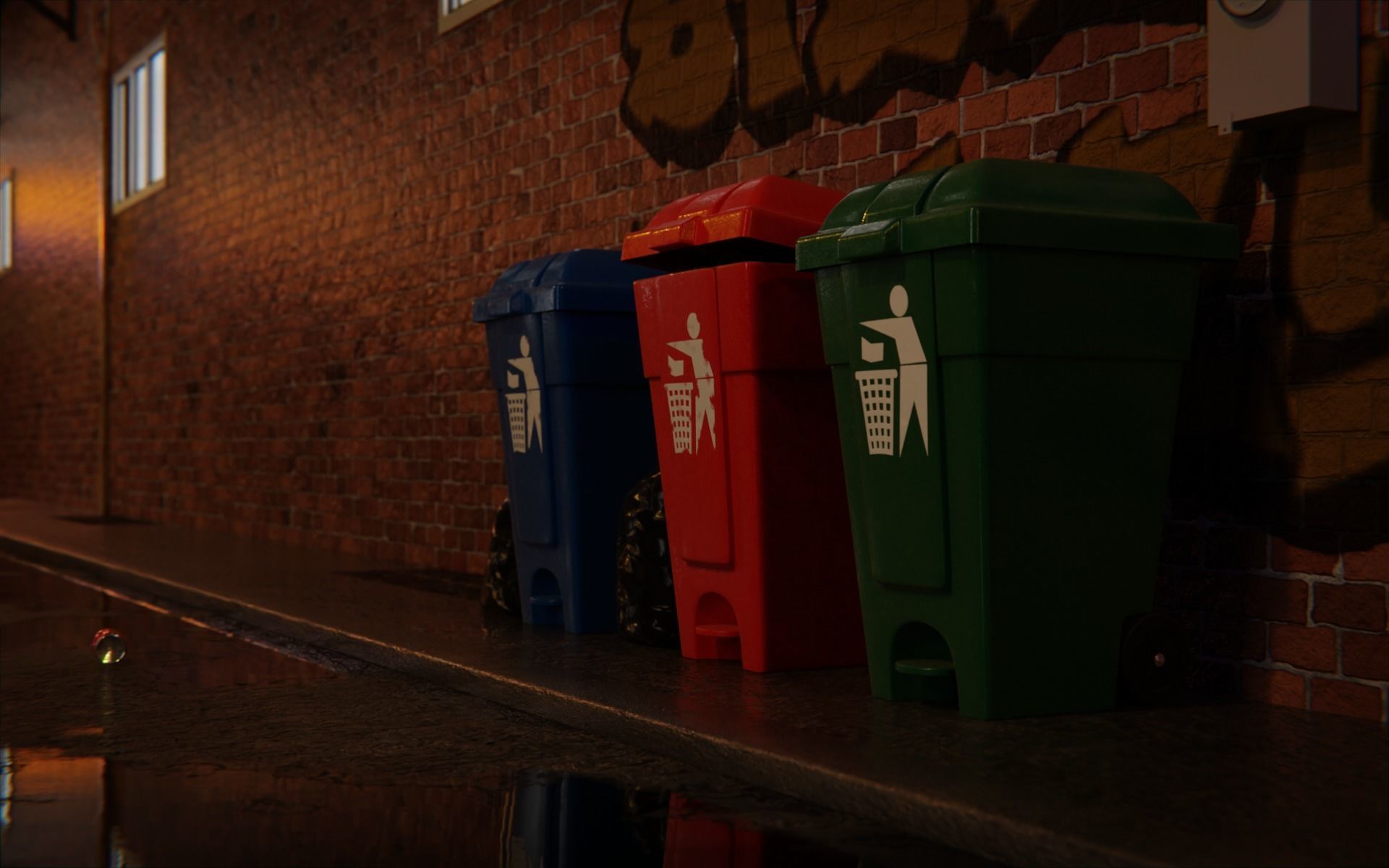 Alley 3d Scene 3D model | CGTrader