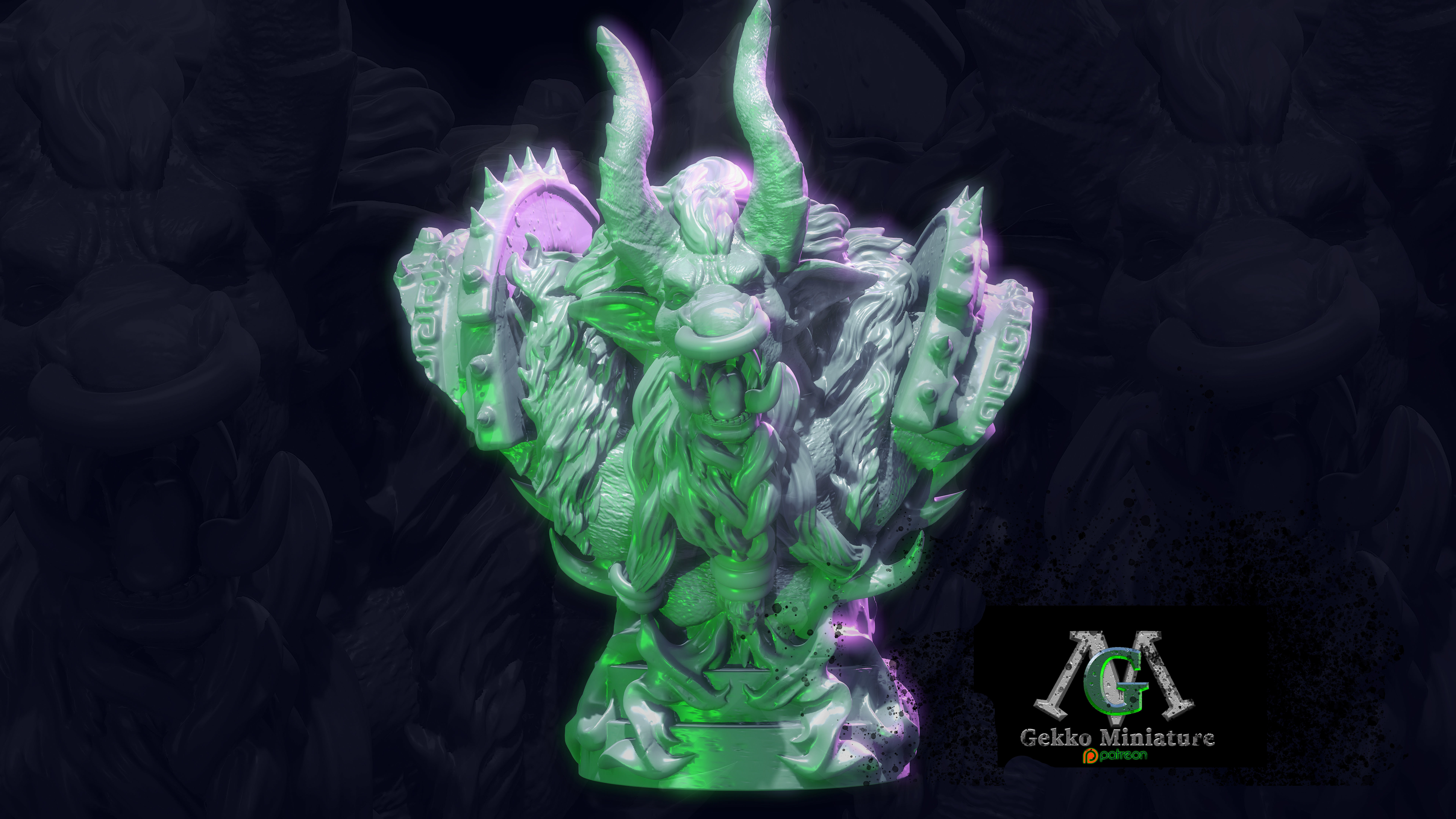 Minotaur Bust STL 3D Model for FDM and SLA 3D Printing 3D model 3D ...