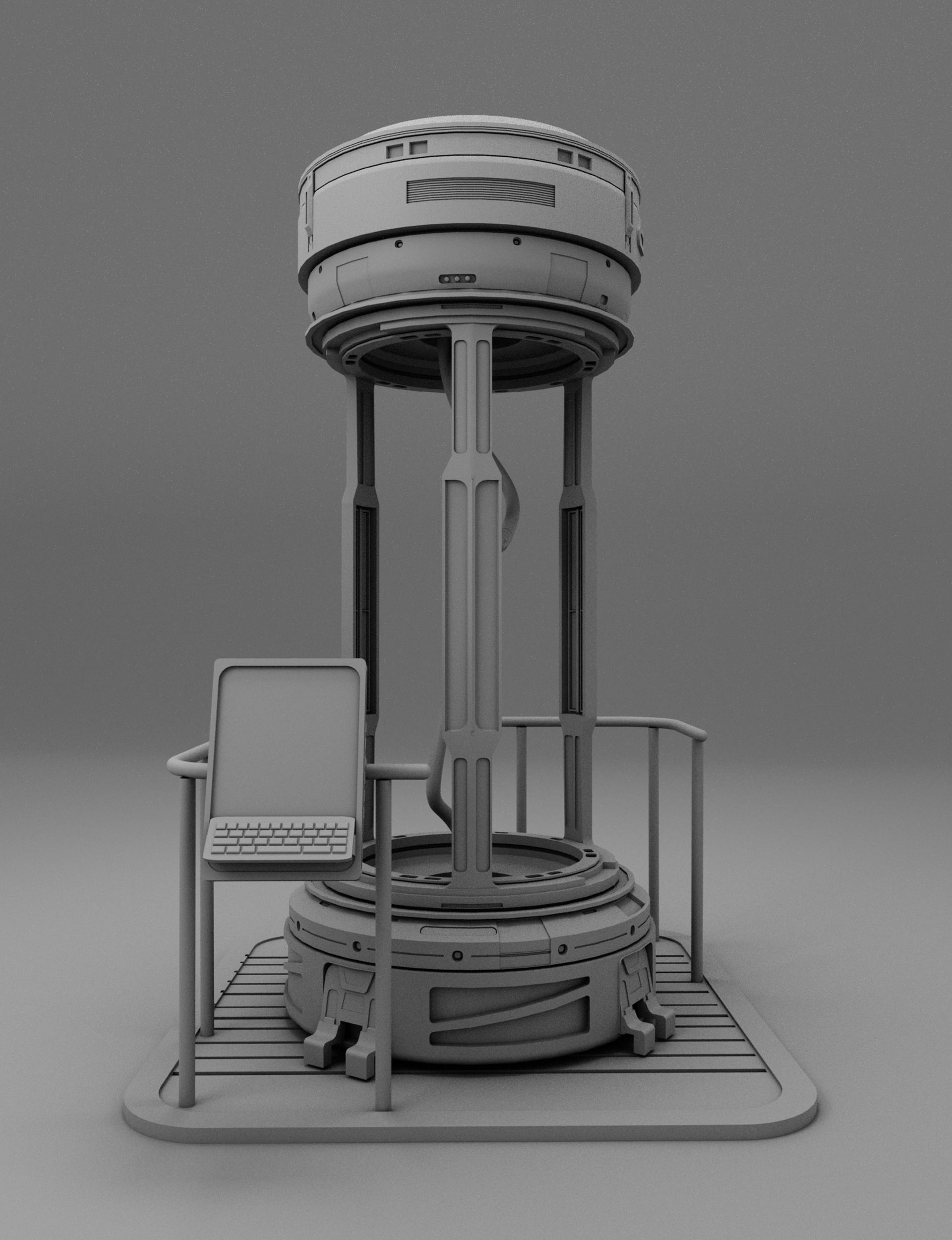 Sci-Fi Capsule Cloning Chamber Device Asset 3D model | CGTrader