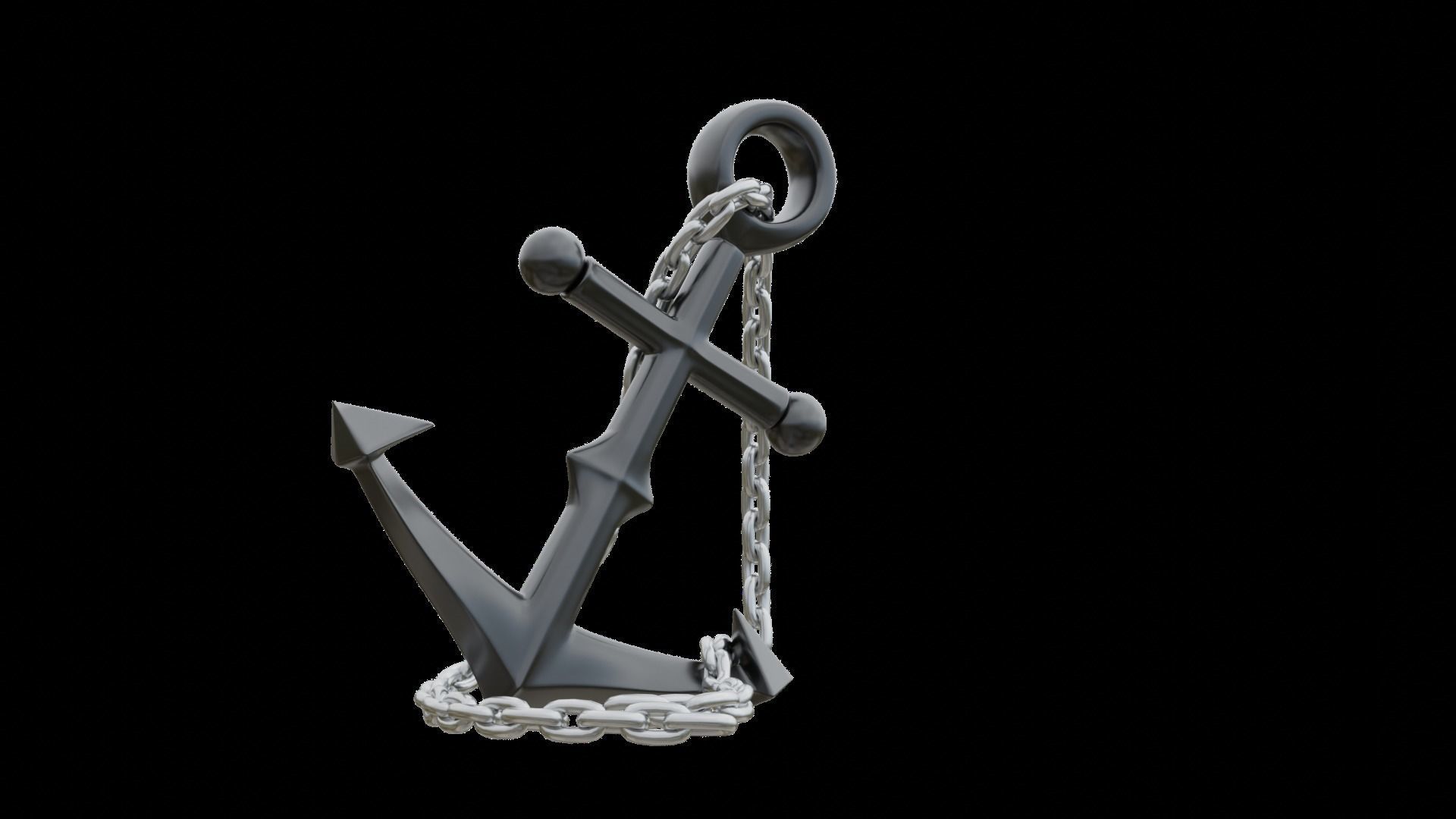 Anchor and Chain Sub-D Friendly free 3D model | CGTrader