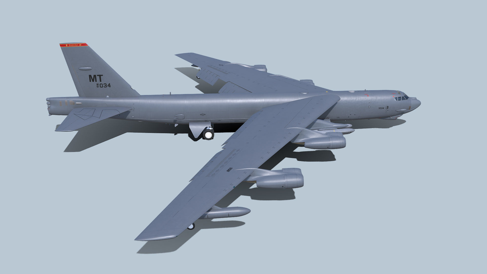 Boeing B-52H Stratofortress 3D model | CGTrader