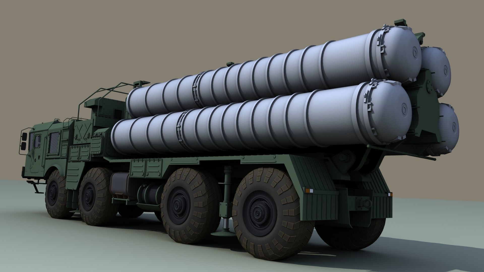 40N6 AS400 rocket launcher free 3D model | CGTrader