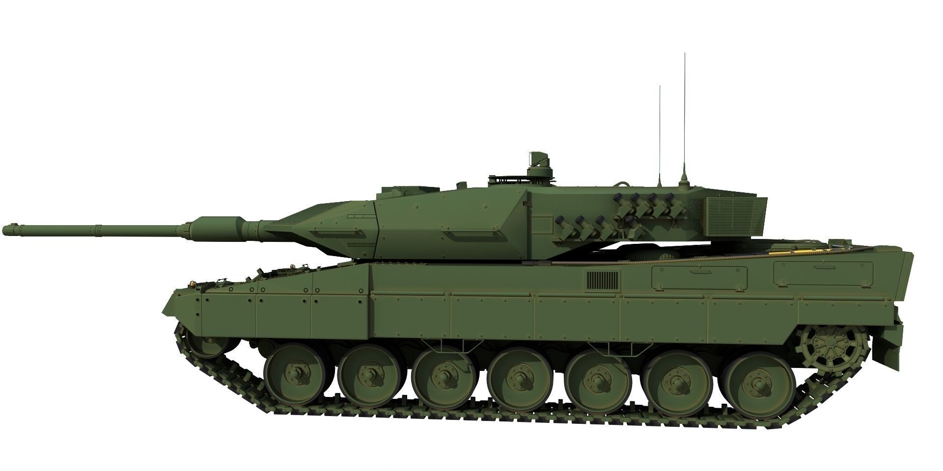 Leopard 2 Tank free 3D model | CGTrader