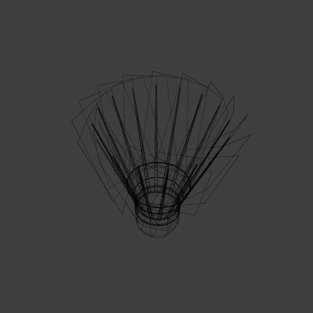 Badminton Shuttlecock Fire 3D model | CGTrader