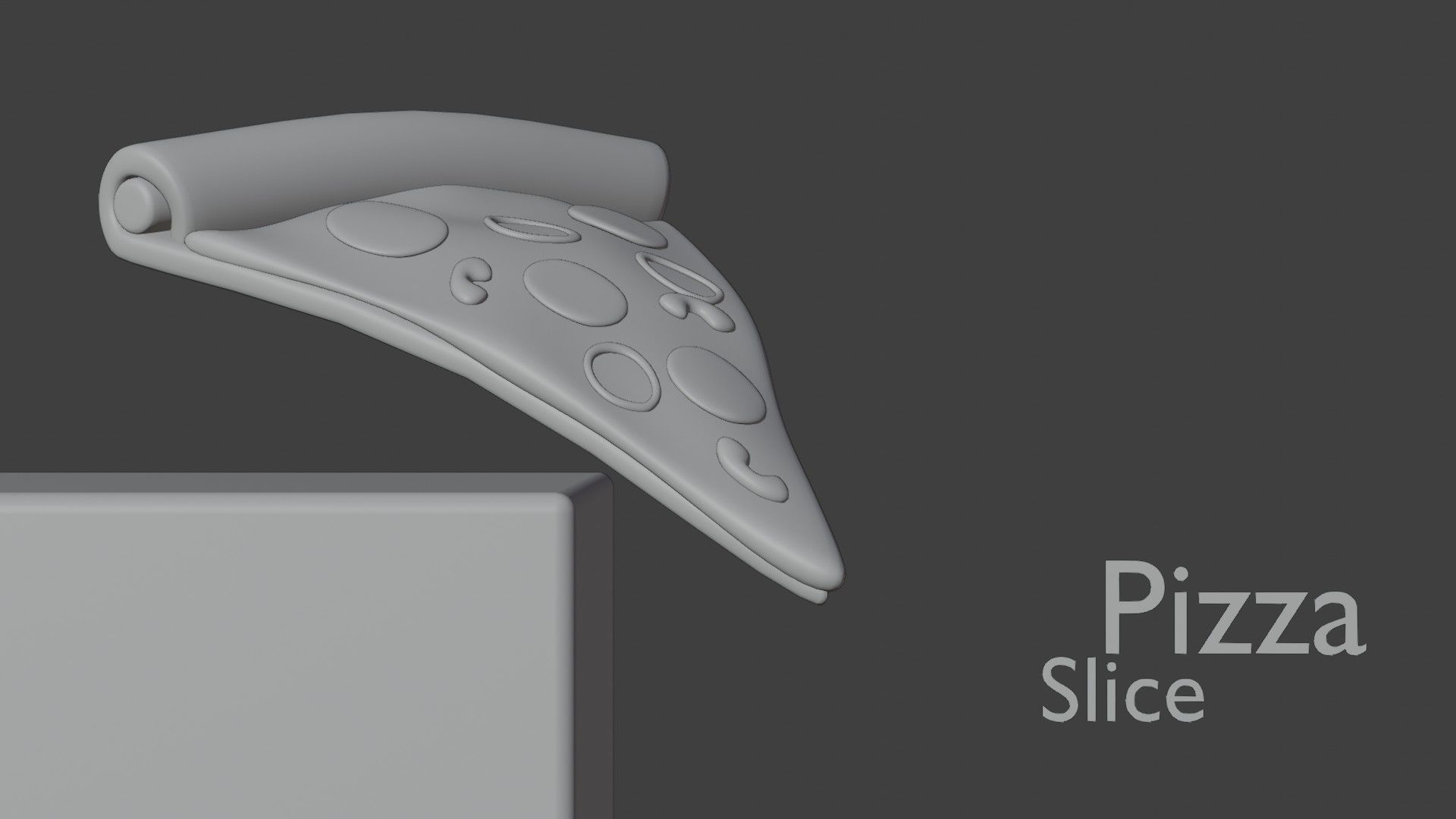 Pizza Slice Illustration 3D model | CGTrader