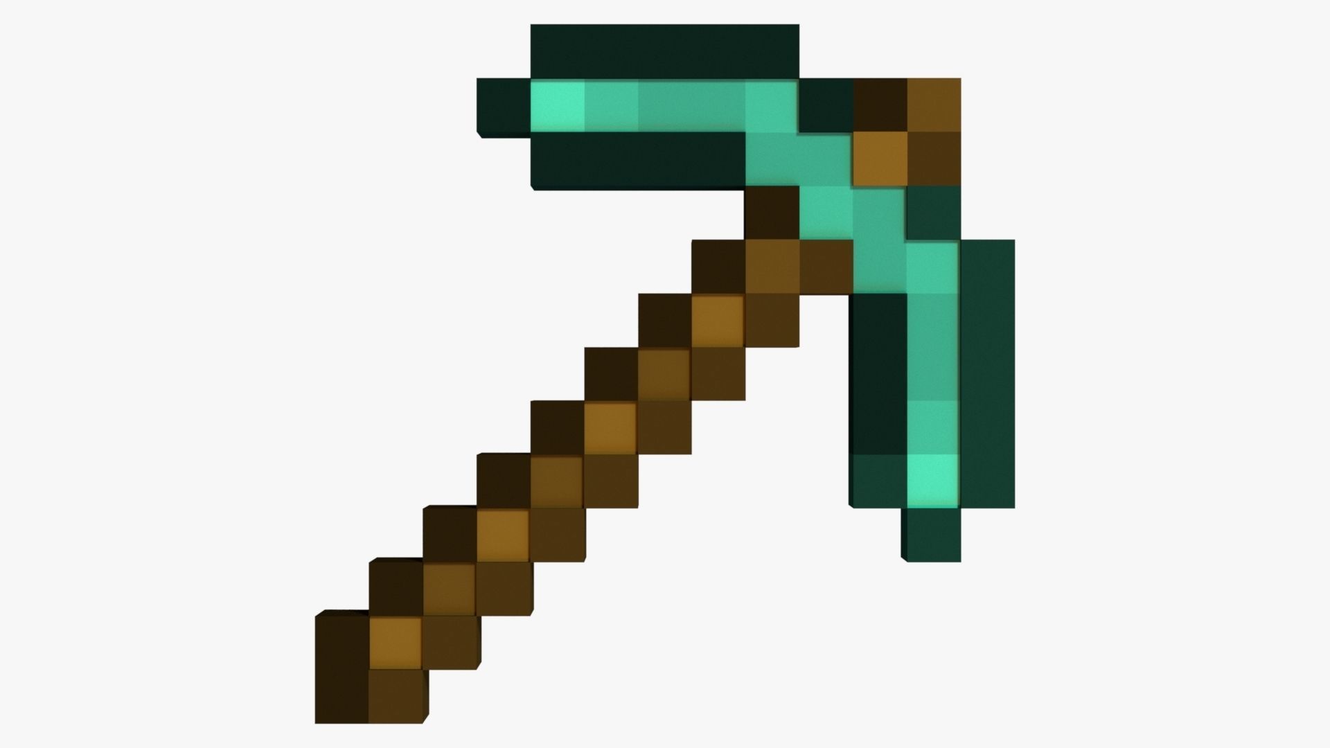 3D model Minecraft Pickaxe VR / AR / low-poly | CGTrader