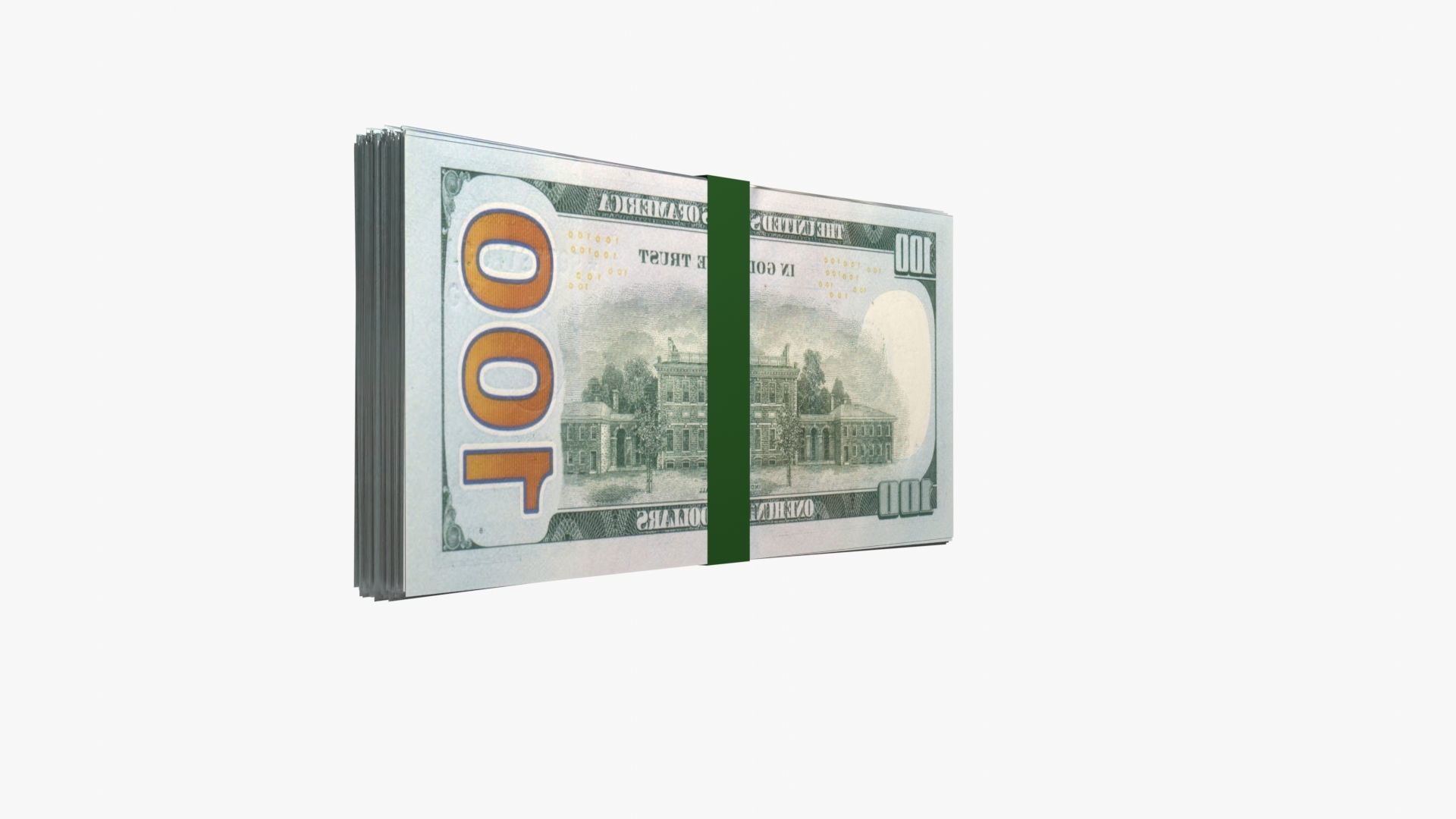 100 Dollar Bills Stack 3D model | CGTrader
