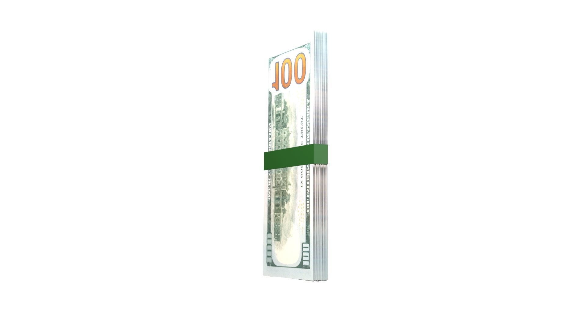 100 Dollar Bills Stack 3D model | CGTrader