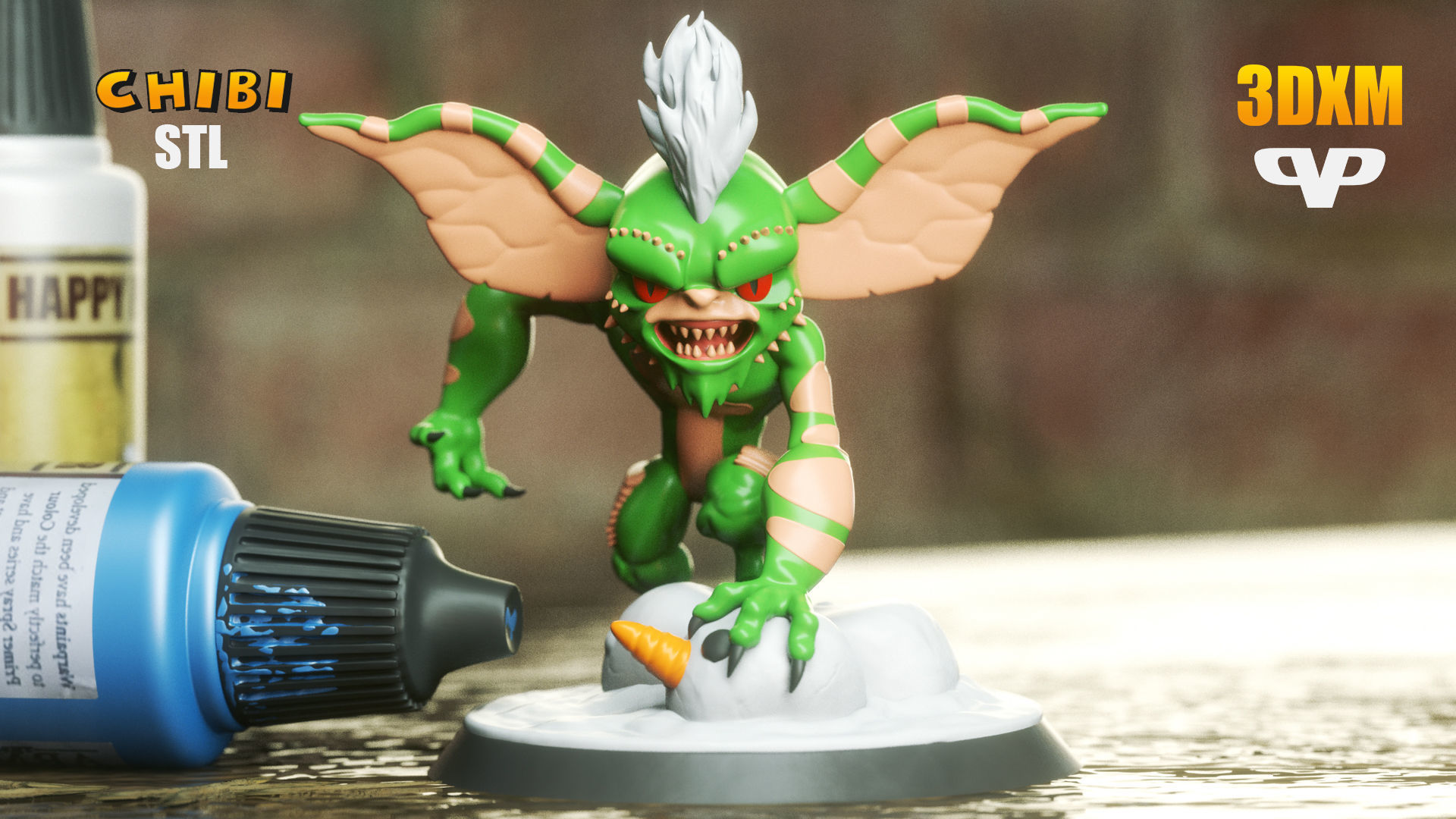 Marvel United Gremlin Chibi for 3D Printing STL ChibiSTL 3D model 3D ...