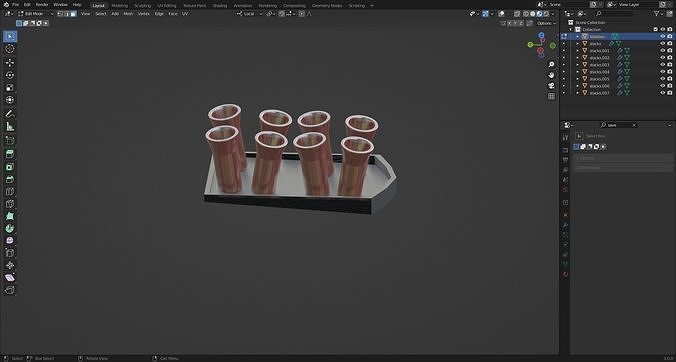 Small Block Chevrolet Velocity Stacks for printing 3D model 3D ...