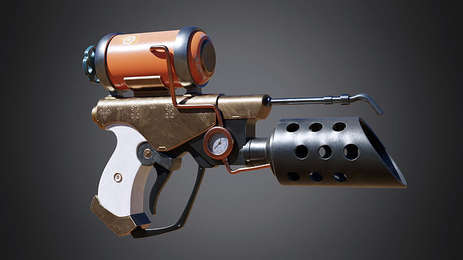 Stylized Flamethrower 3D model | CGTrader