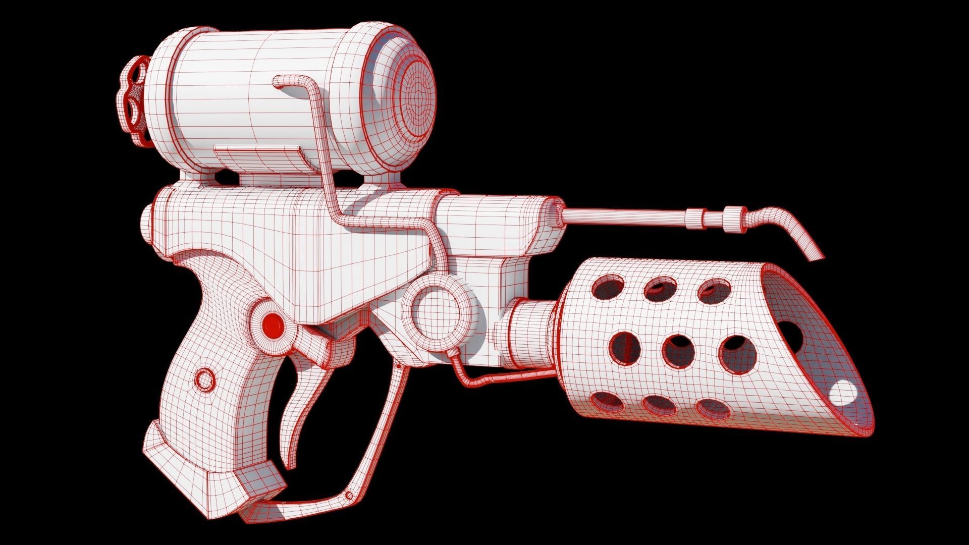 Stylized Flamethrower 3D model | CGTrader