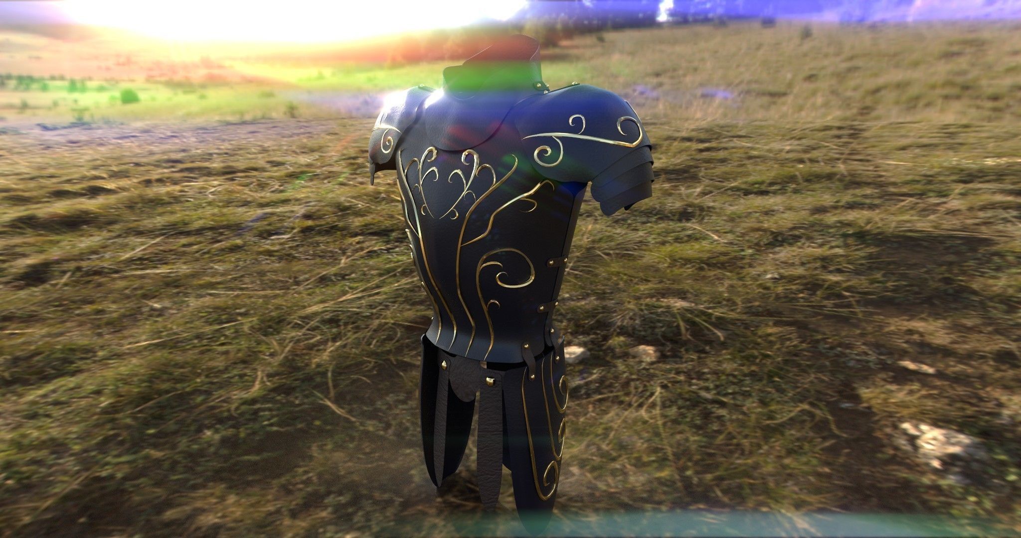 3D model Fantasy Armor VR / AR / low-poly | CGTrader