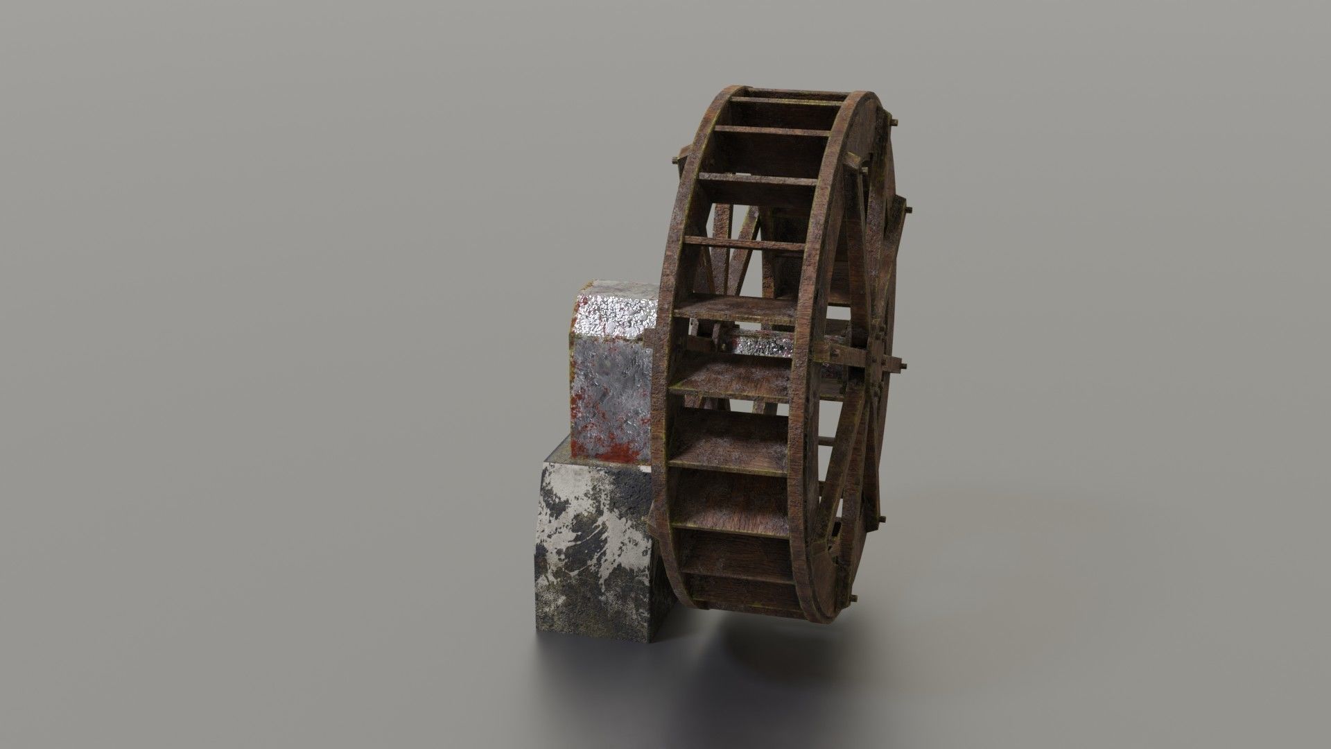 3D model Water wheel VR / AR / low-poly | CGTrader
